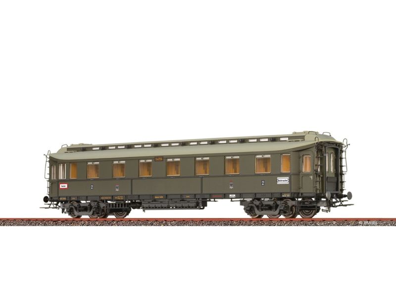 Brawa H0 D-Zug-Wagen B4ü Pr 20 K.P.E.V., Epoche I - Sonstige