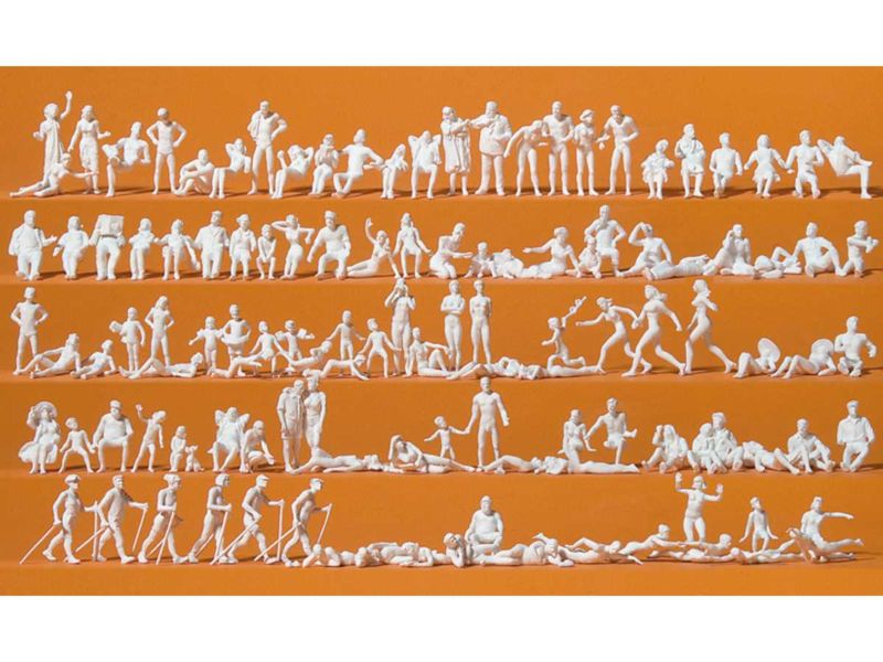 Preiser HO 1:87 Freizeit am See. 120 unbemalt - Sonstige