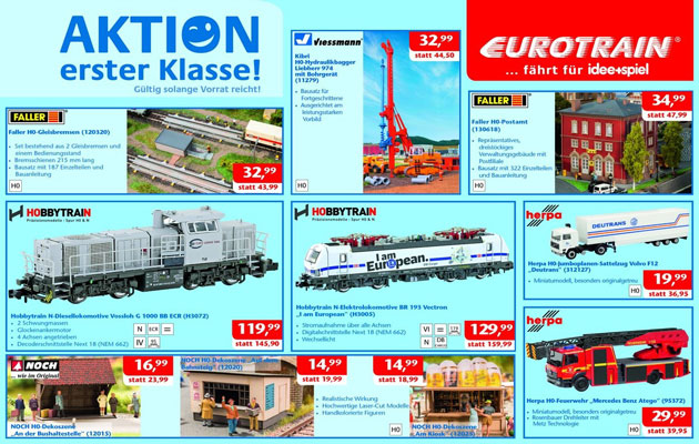 Onlineshop für Modelleisenbahn & Modellbau | Hobby-Eberhardt