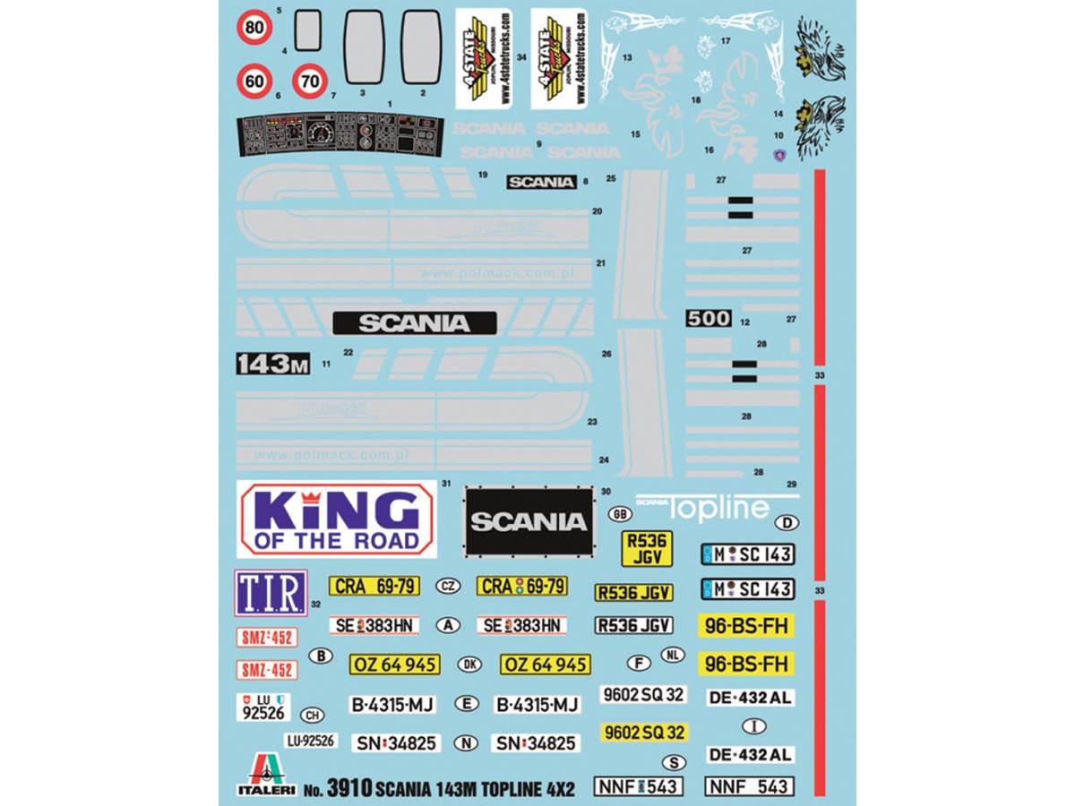 Italieri 1:24 Scania 143m Topline 4x2 - Sonstige