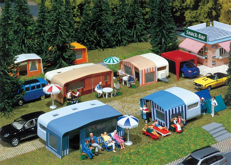 Faller HO Camping-Wohnwagen-Set - Sonstige