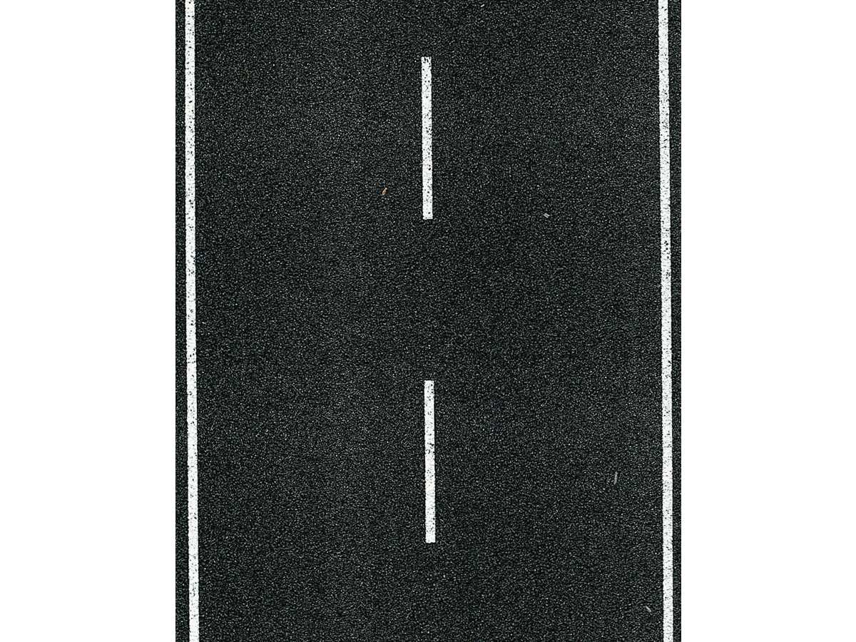 Heki Fahrbahndecke Asphalt H0, zweispurig 100x8 cm - Sonstige